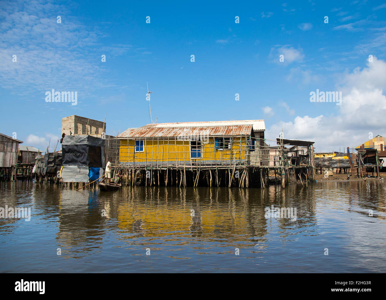 Benin, West Africa, Ganvié, stilt house on lake nokoue Stock Photo - Alamy