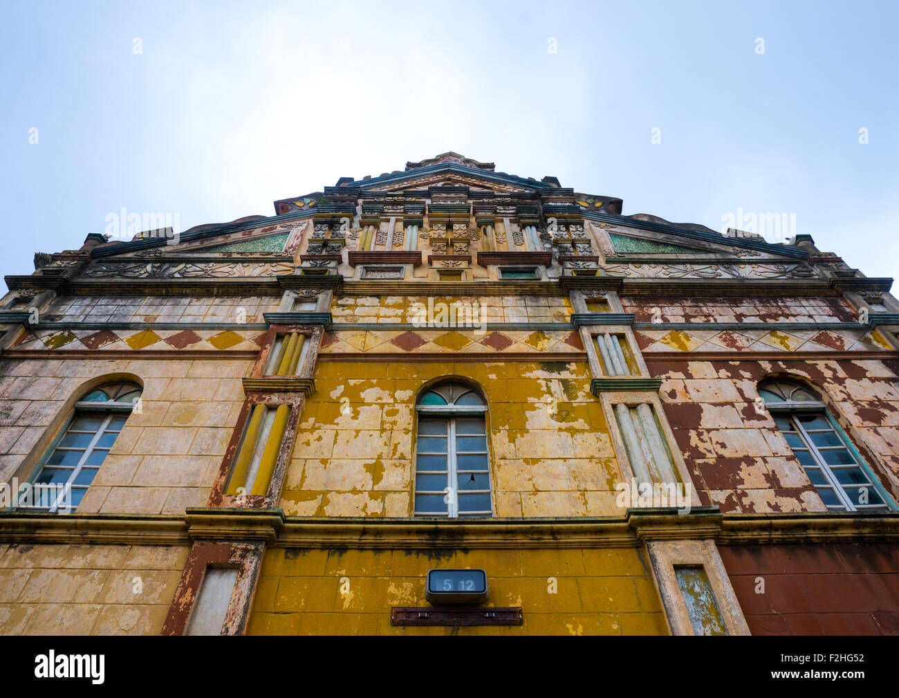 Benin, West Africa, Porto-Novo, multicoloured great mosque Stock Photo ...