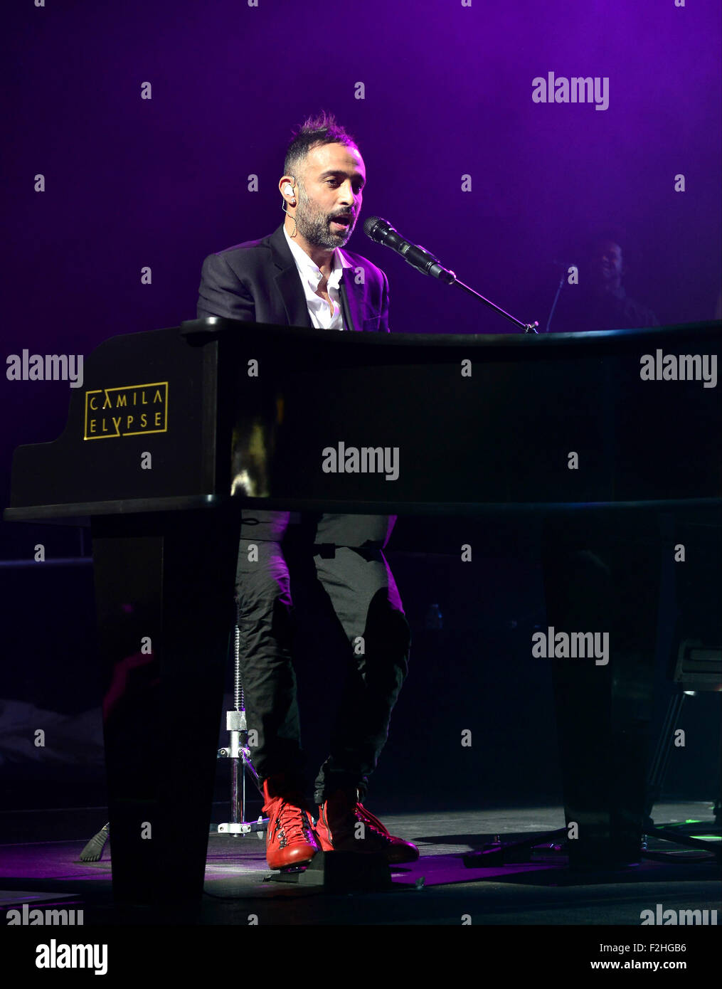 Mexican pop rock group Camila perform live in concert at the James L ...