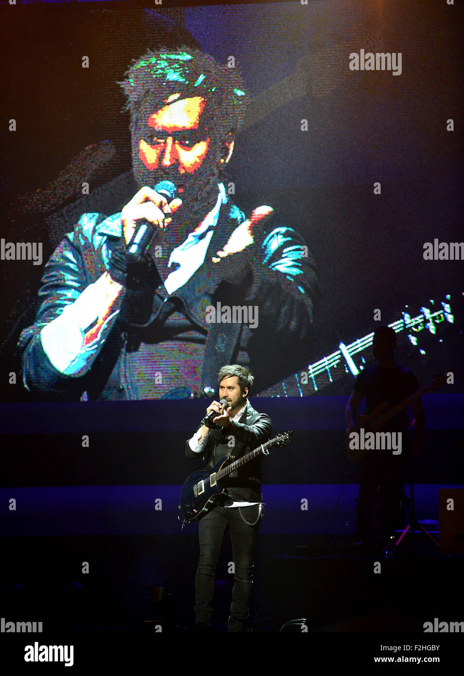 Mexican pop rock group Camila perform live in concert at the James L ...