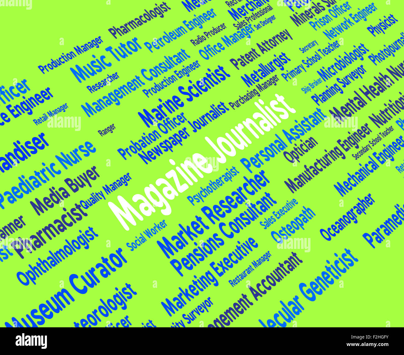 Magazine Journalist Meaning Lobby Correspondent And Work Stock Photo ...