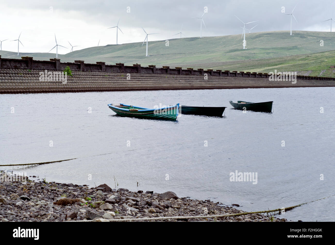 Daer reservoir close to Beattock Southern Upland way ,Scotland Stock ...