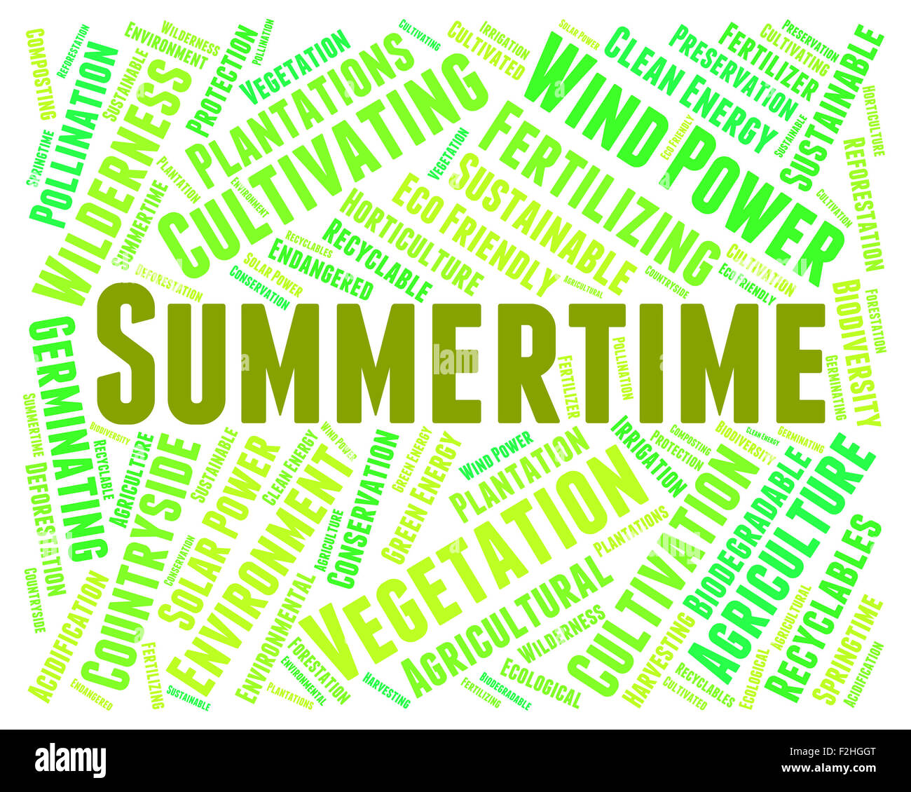 Summertime Word Indicating Hot Weather And Warm Stock Photo - Alamy