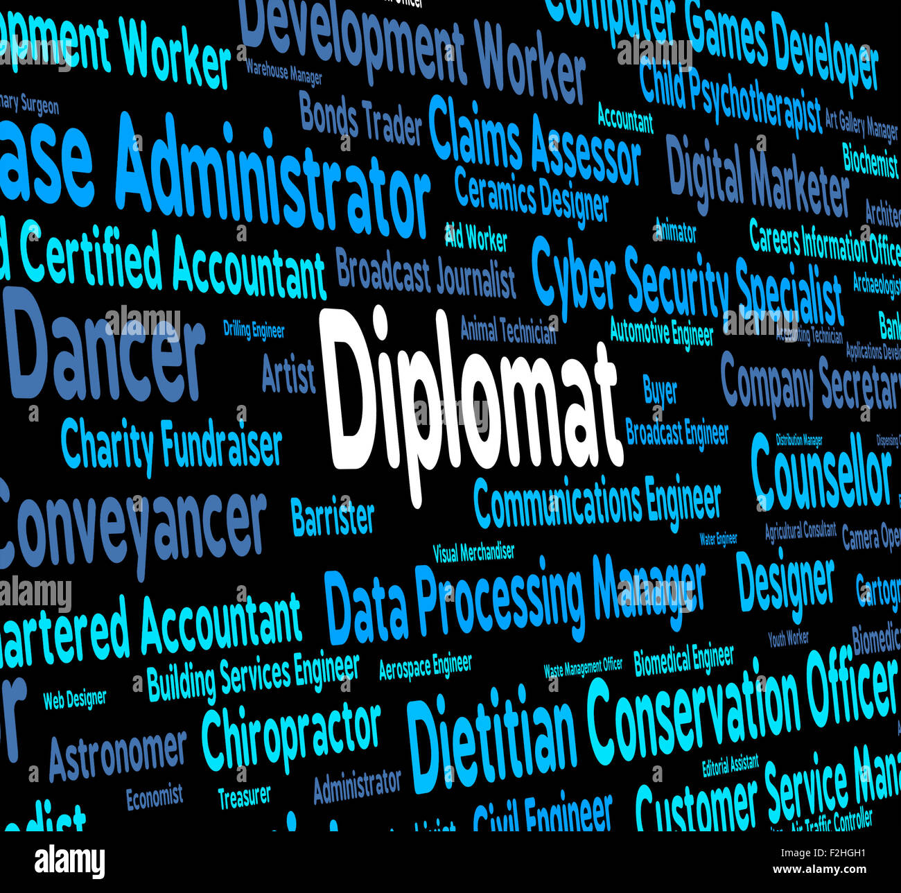 Diplomat Job Showing Consul Emissary And Attache Stock Photo - Alamy