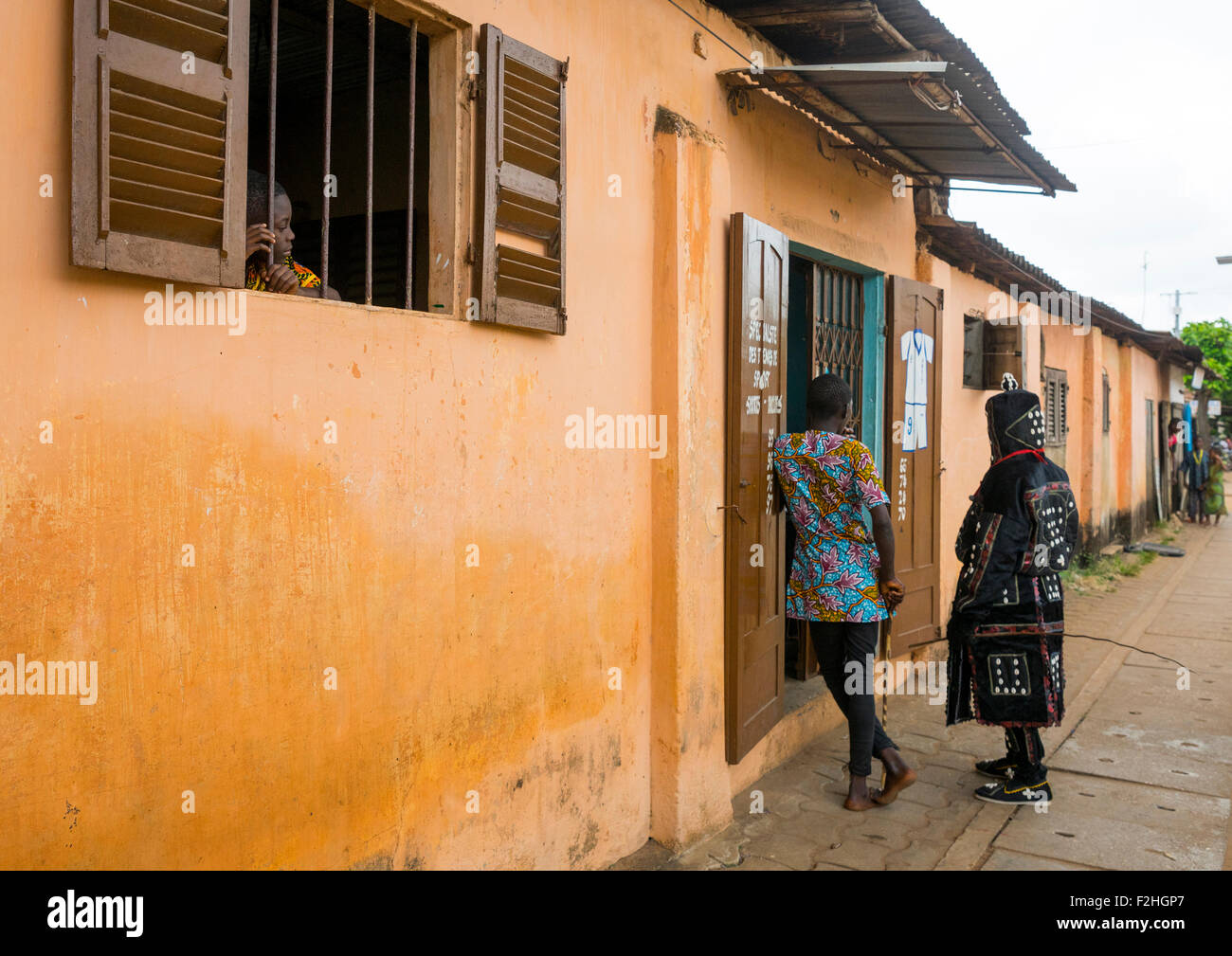 Benin, West Africa, Porto-Novo, egoun egoun spirit of the deads walking ...