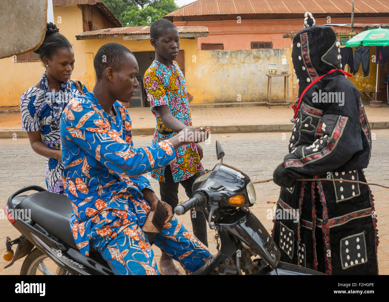 Benin, West Africa, Porto-Novo, egoun egoun spirit of the deads asks ...
