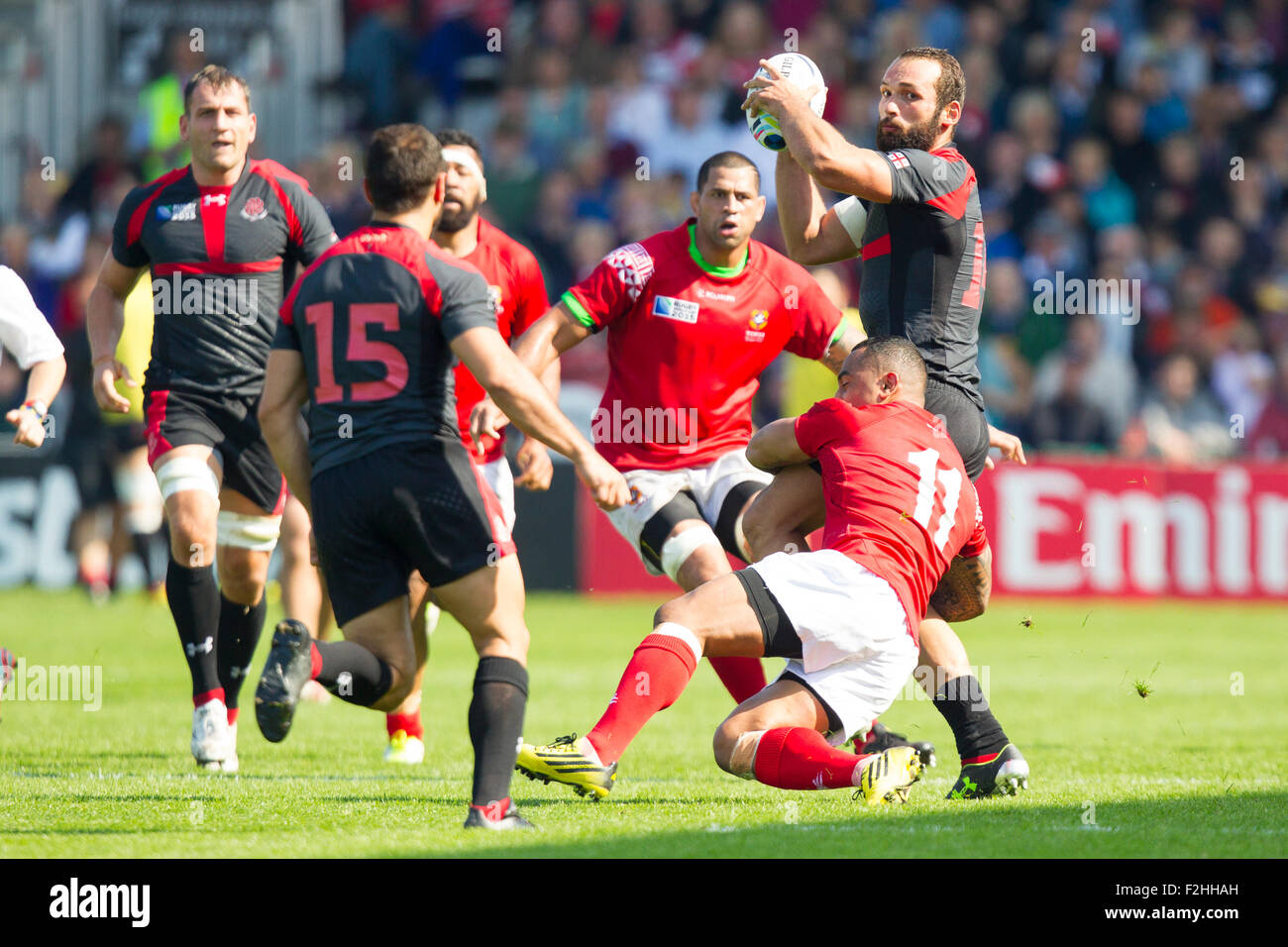 Gloucester, UK. 19th Sep, 2015. Rugby World Cup. Tonga versus Georgia ...