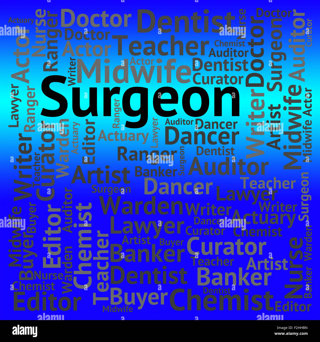 Surgeon Job Meaning General Practitioner And Surgeons Stock Photo - Alamy