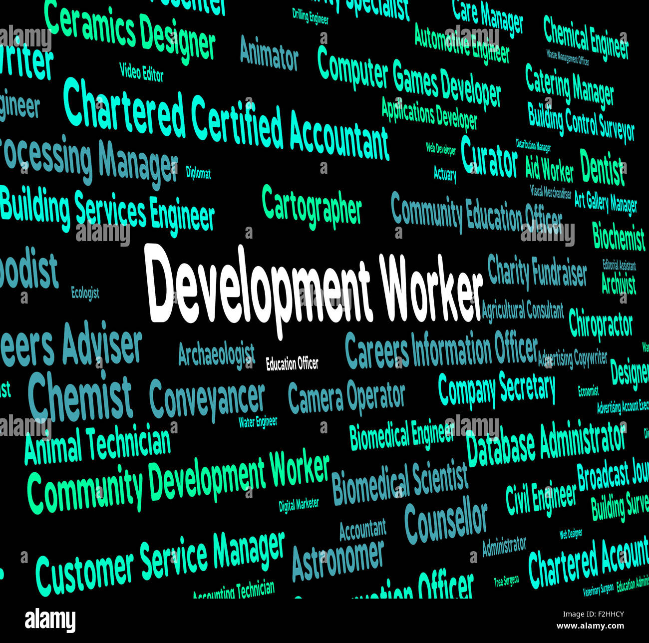 Development Worker Indicating Working Woman And Regeneration Stock ...