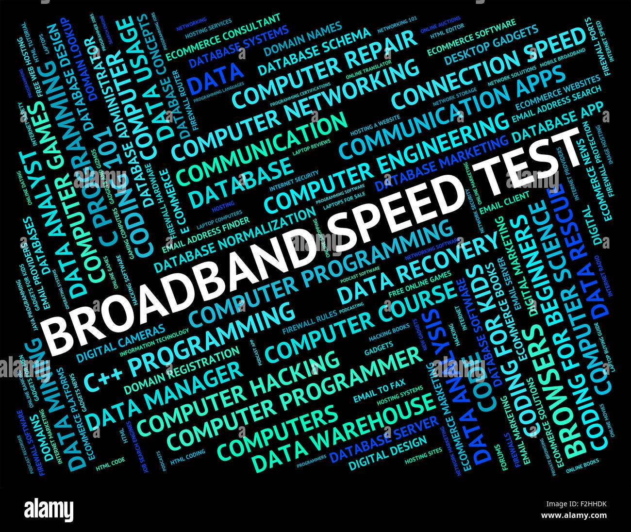 Broadband Speed Meaning World Wide Web And Website Stock Photo - Alamy