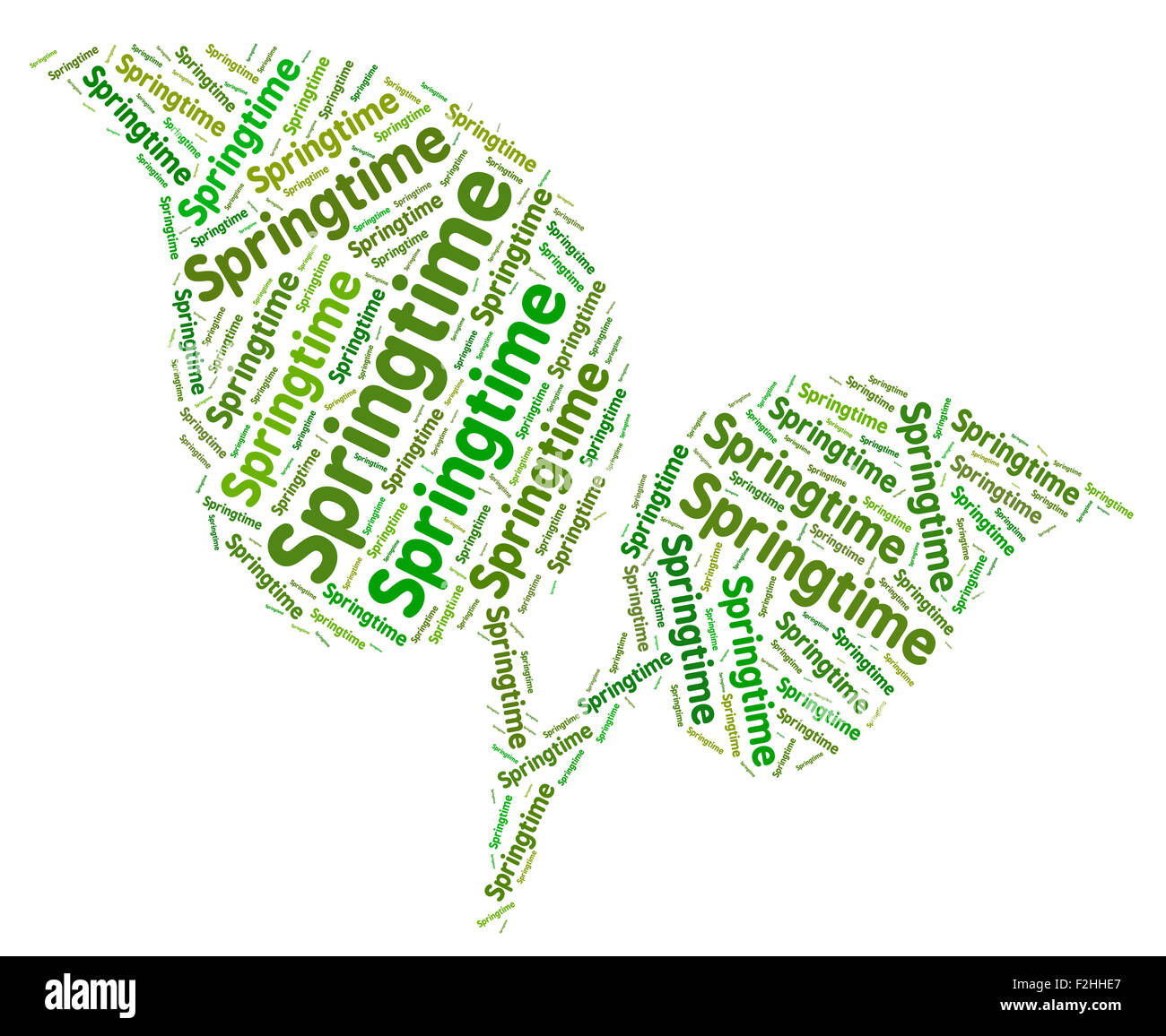 Springtime Word Meaning Season Text And Springtide Stock Photo - Alamy