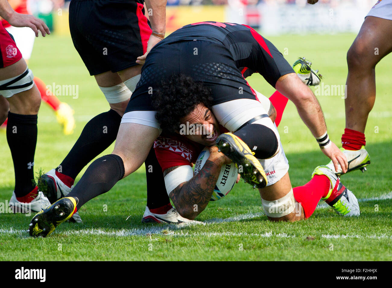 Gloucester, UK. 19th Sep, 2015. Rugby World Cup. Tonga versus Georgia ...
