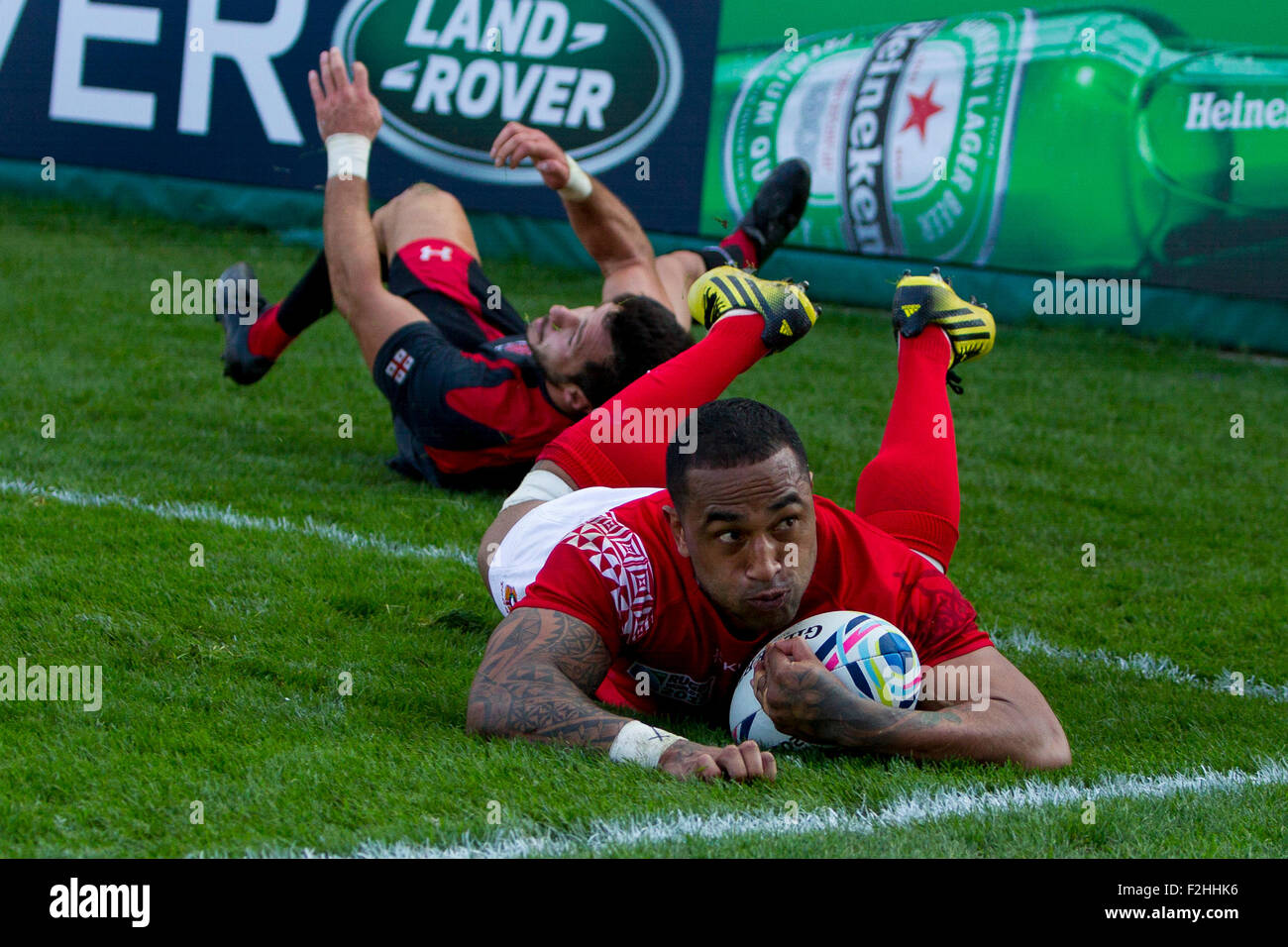 Gloucester, UK. 19th Sep, 2015. Rugby World Cup. Tonga versus Georgia ...
