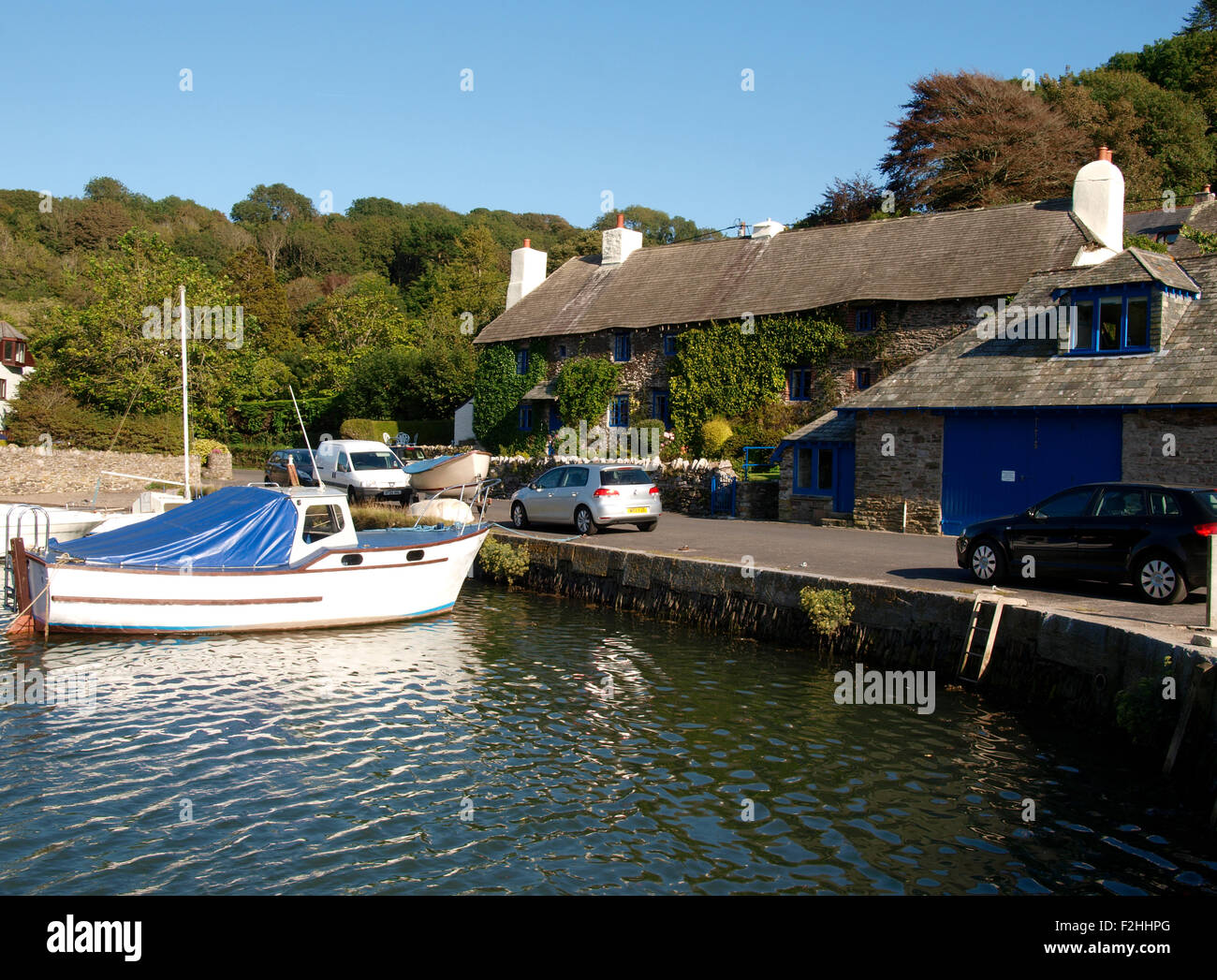 Bridgend Quay at Noss Mayo, Devon, UK Stock Photo - Alamy