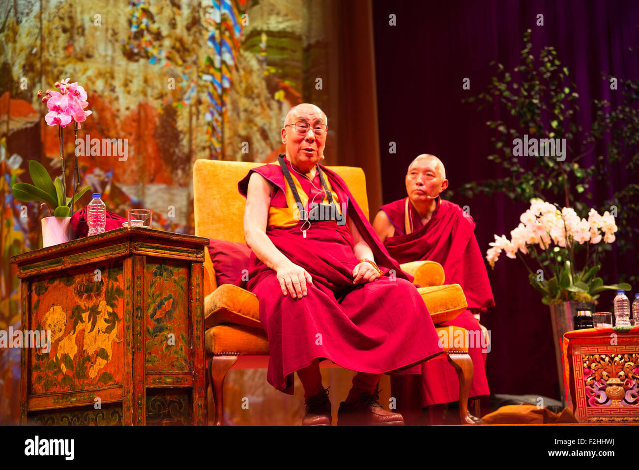London,Uk 19 September 2015. His Holiness Dalia Lama during his ...