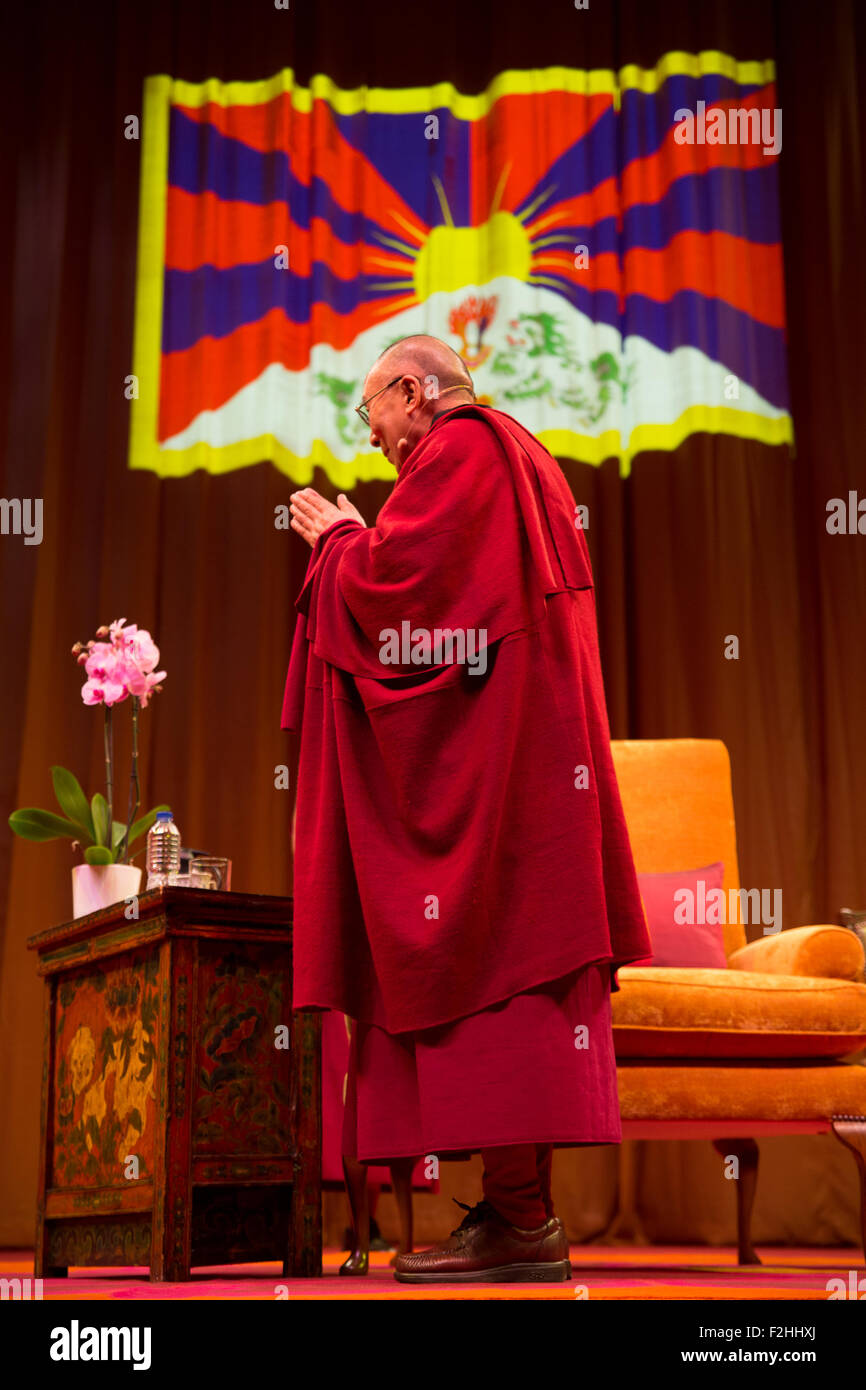 London,Uk 19 September 2015. His Holiness Dalia Lama during his ...