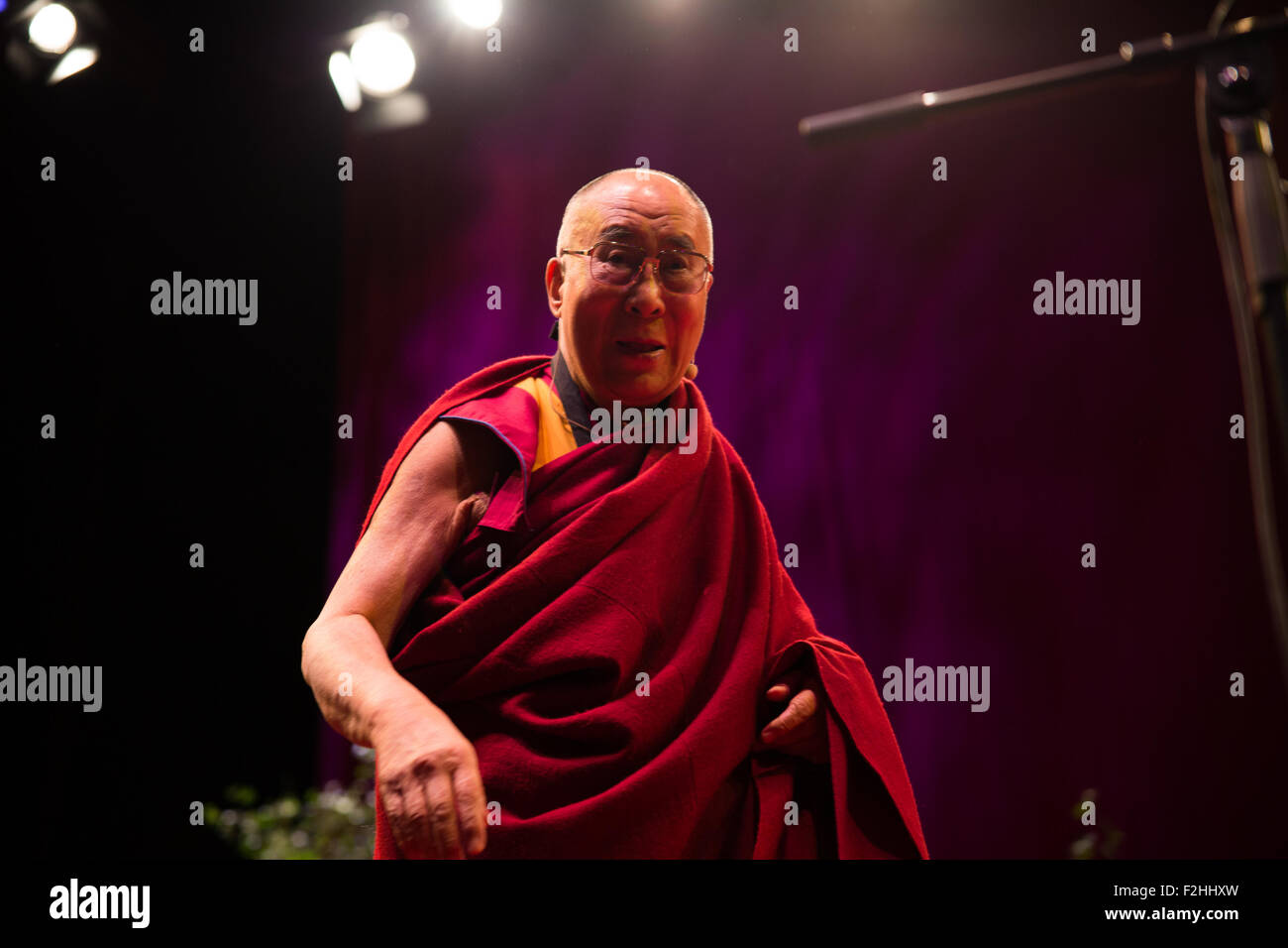 London,Uk 19 September 2015. His Holiness Dalia Lama during his ...