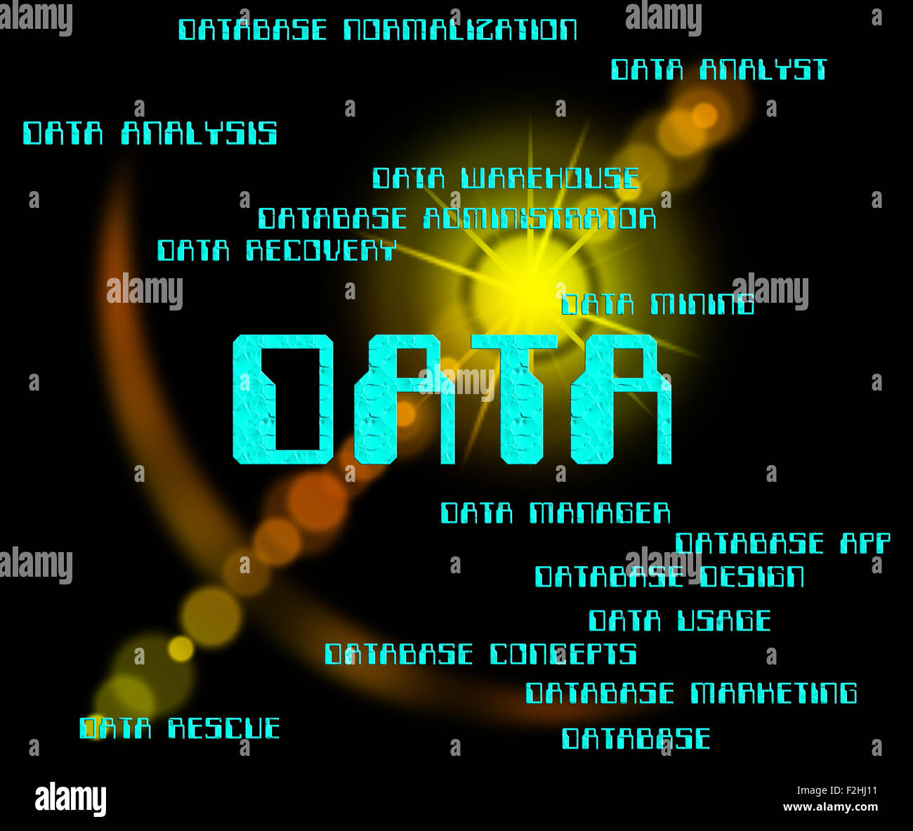 Data Word Showing Database Computer And Knowledge Stock Photo - Alamy