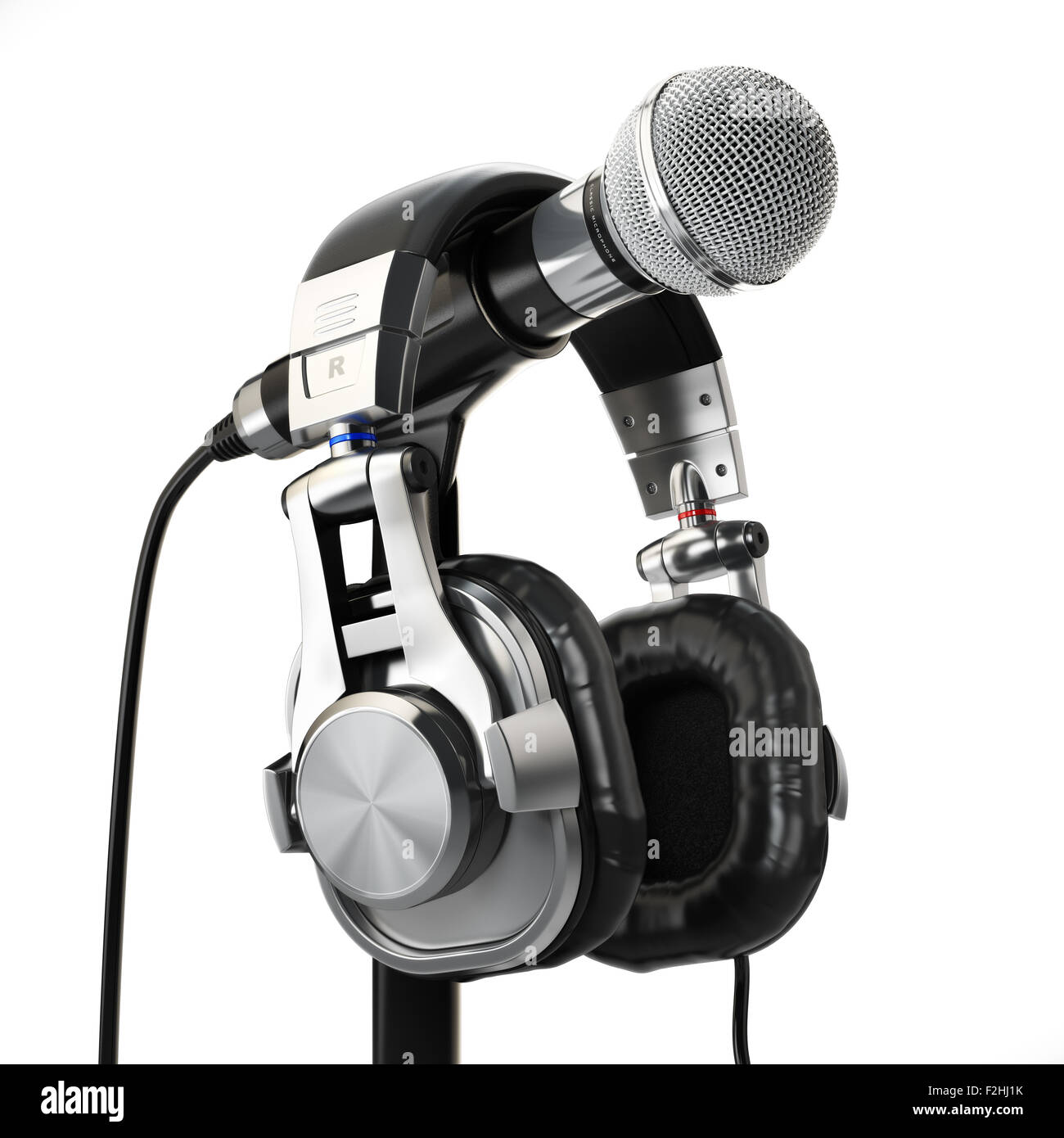 Commentator mic hi-res stock photography and images - Alamy