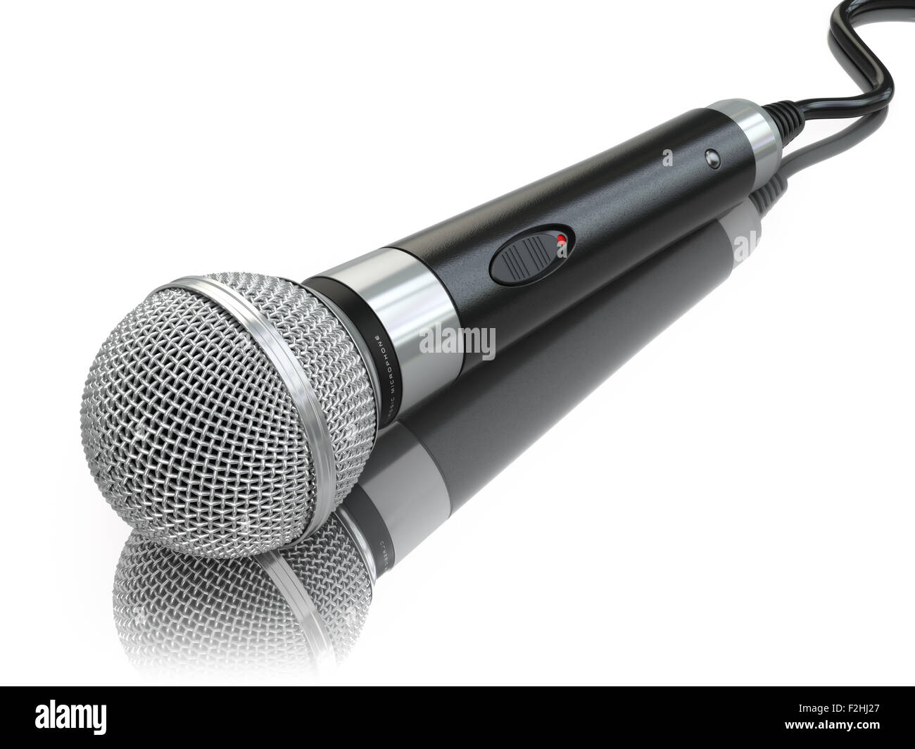 Vintage black white microphone hi-res stock photography and images - Alamy