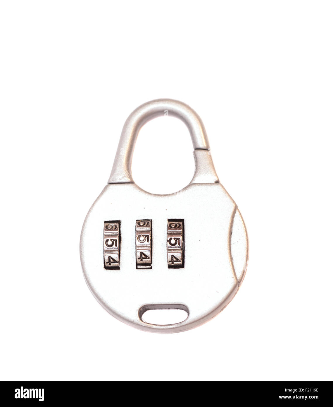 Small lock with numbers combination on white Stock Photo - Alamy