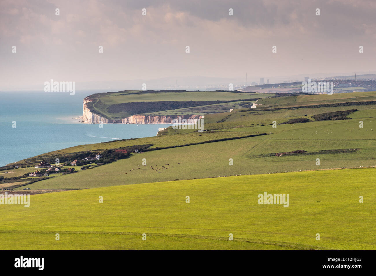 Beachy Head Seaford Sussex England Stock Photos & Beachy Head Seaford ...