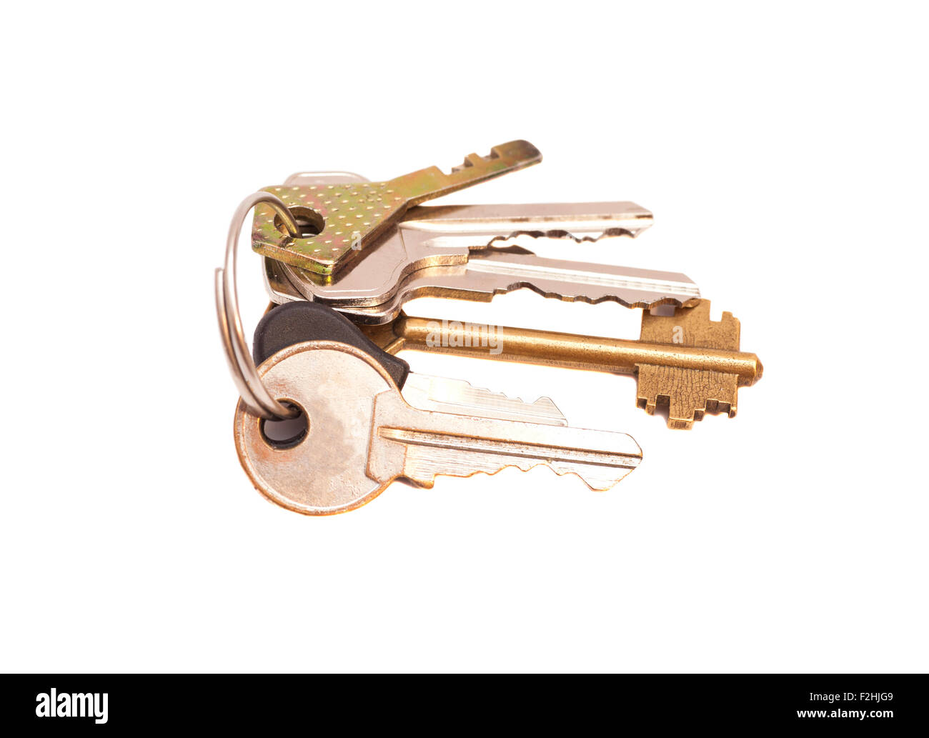 Many Keys isolated on white background Stock Photo - Alamy