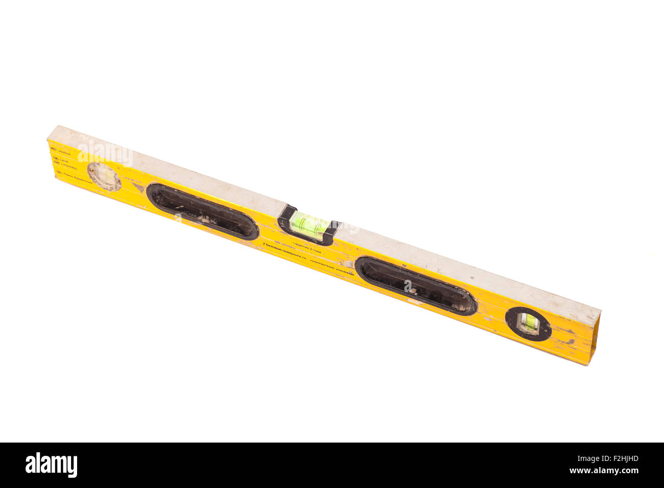 Yellow building level, isolated on white background Stock Photo - Alamy