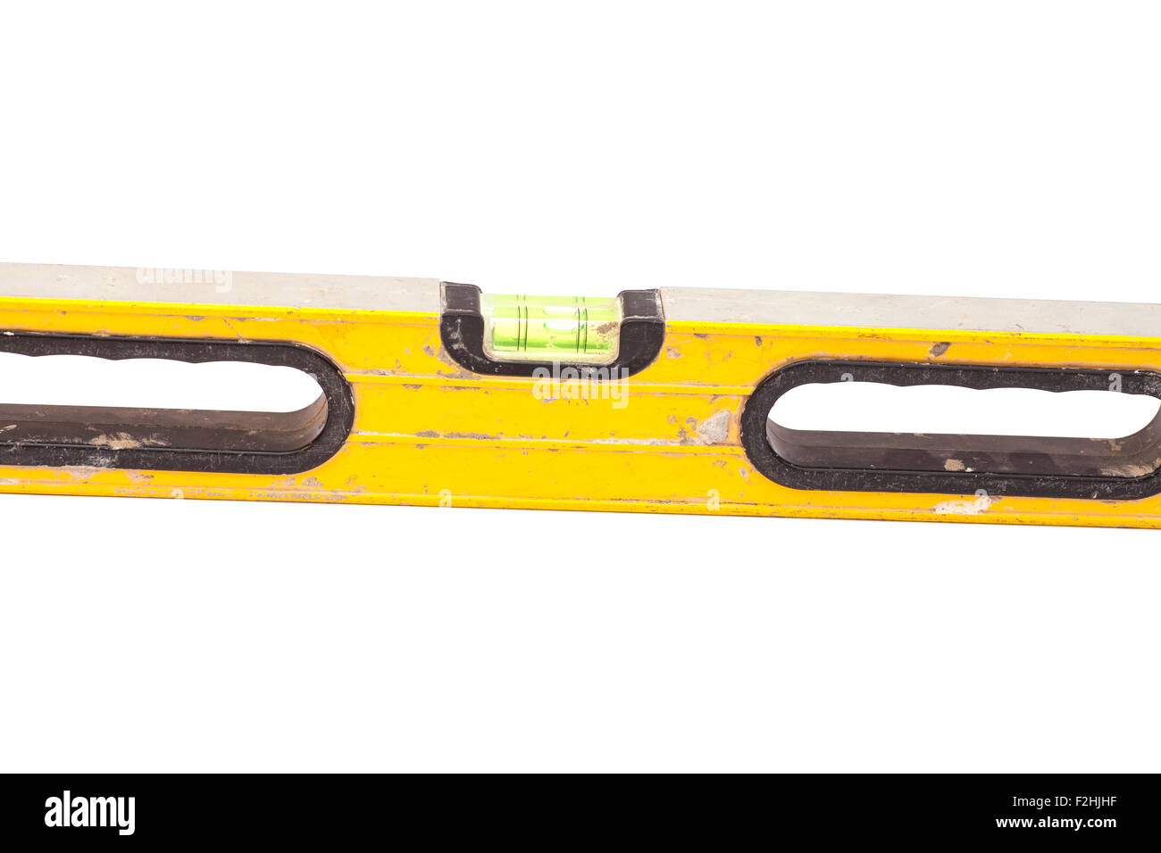 Yellow building level, isolated on white background Stock Photo - Alamy