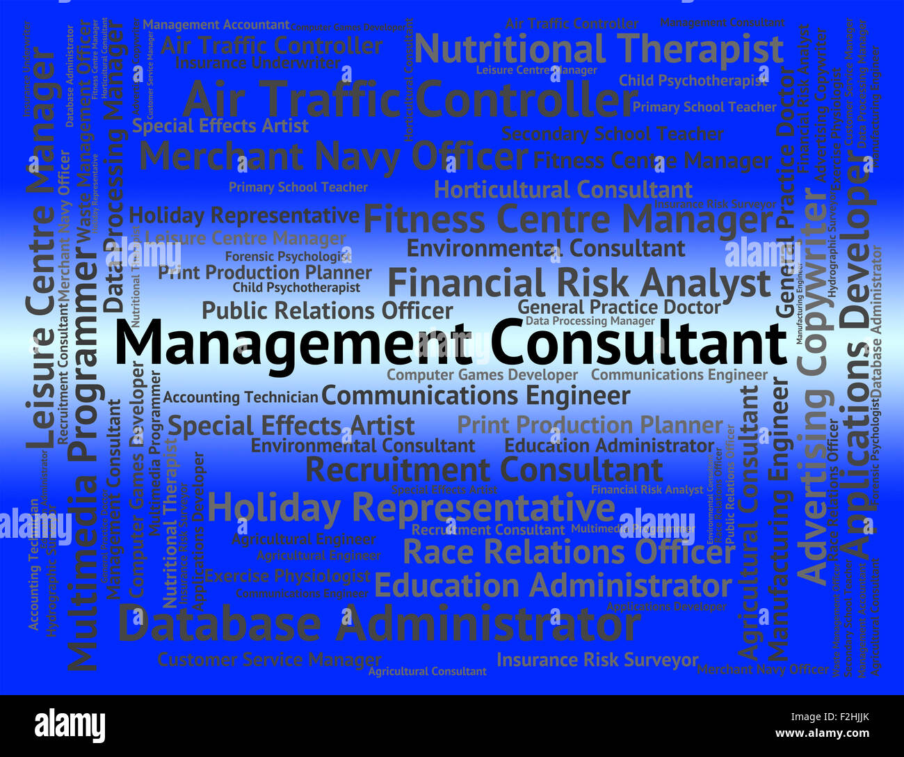 Management Consultant Showing Word Administration And Directors Stock ...