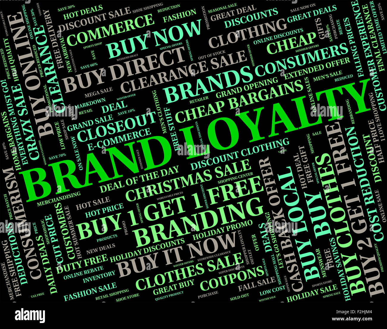 Brand Loyalty Representing Company Identity And Trademarks Stock Photo ...