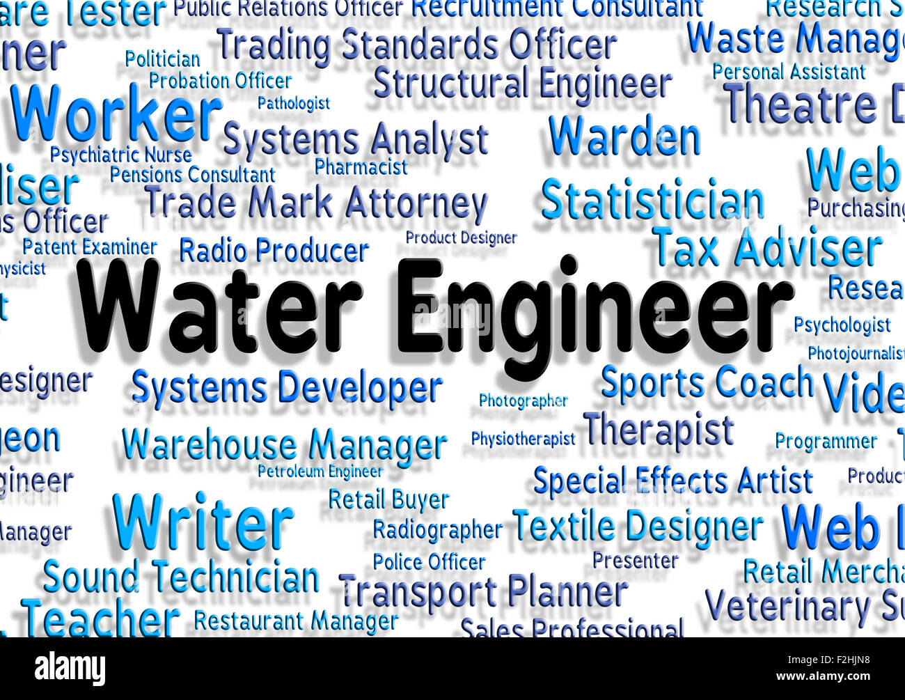 Water Engineer Representing Employee Liquid And Engineering Stock Photo ...