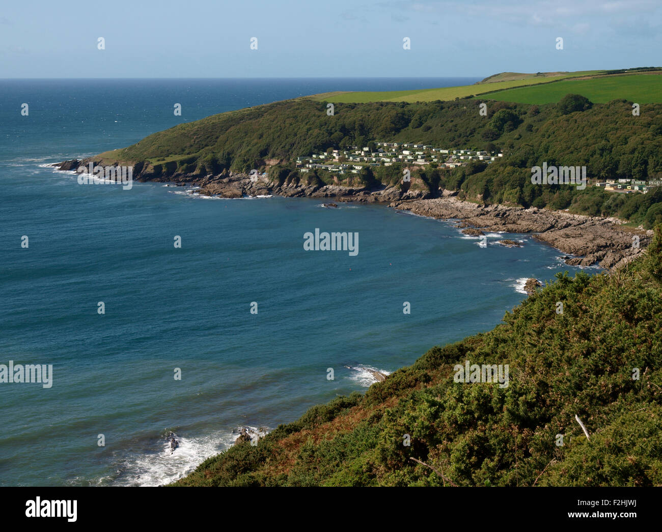 South Devon Coast near Noss Mayo, Devon, UK Stock Photo - Alamy