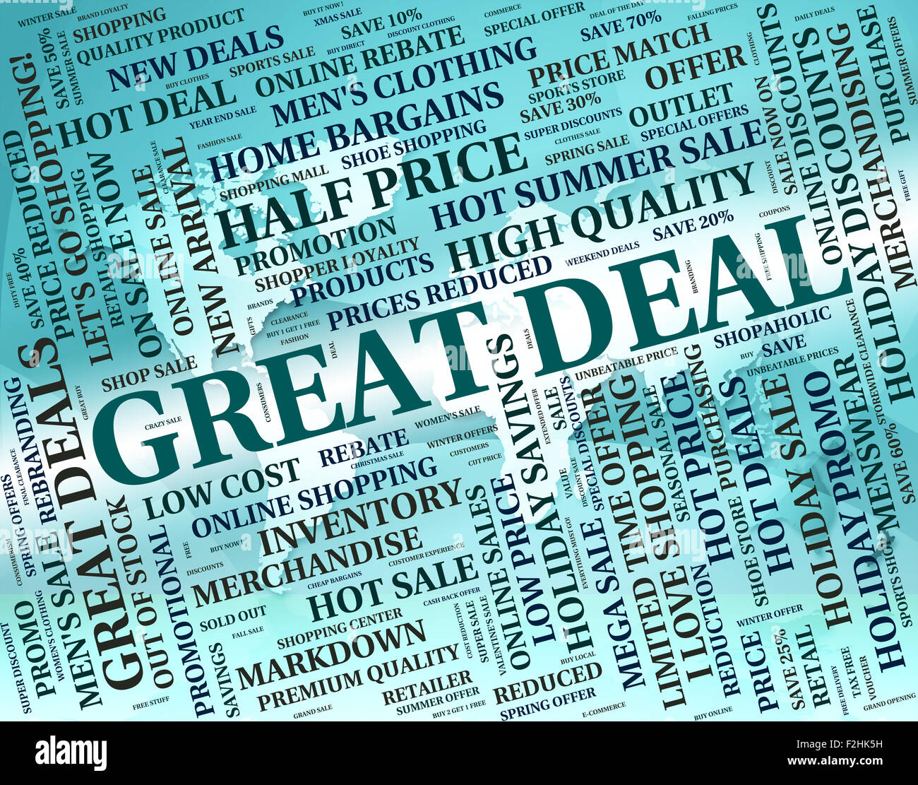 Great Deal Showing Best Deals And Transactions Stock Photo - Alamy
