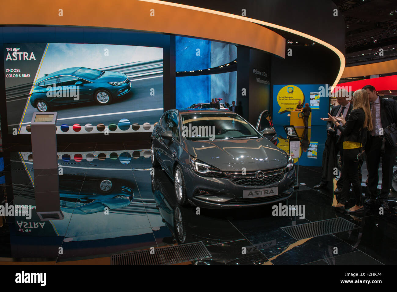 Frankfurt international motor show (IAA) 2015. Opel Astra - world ...