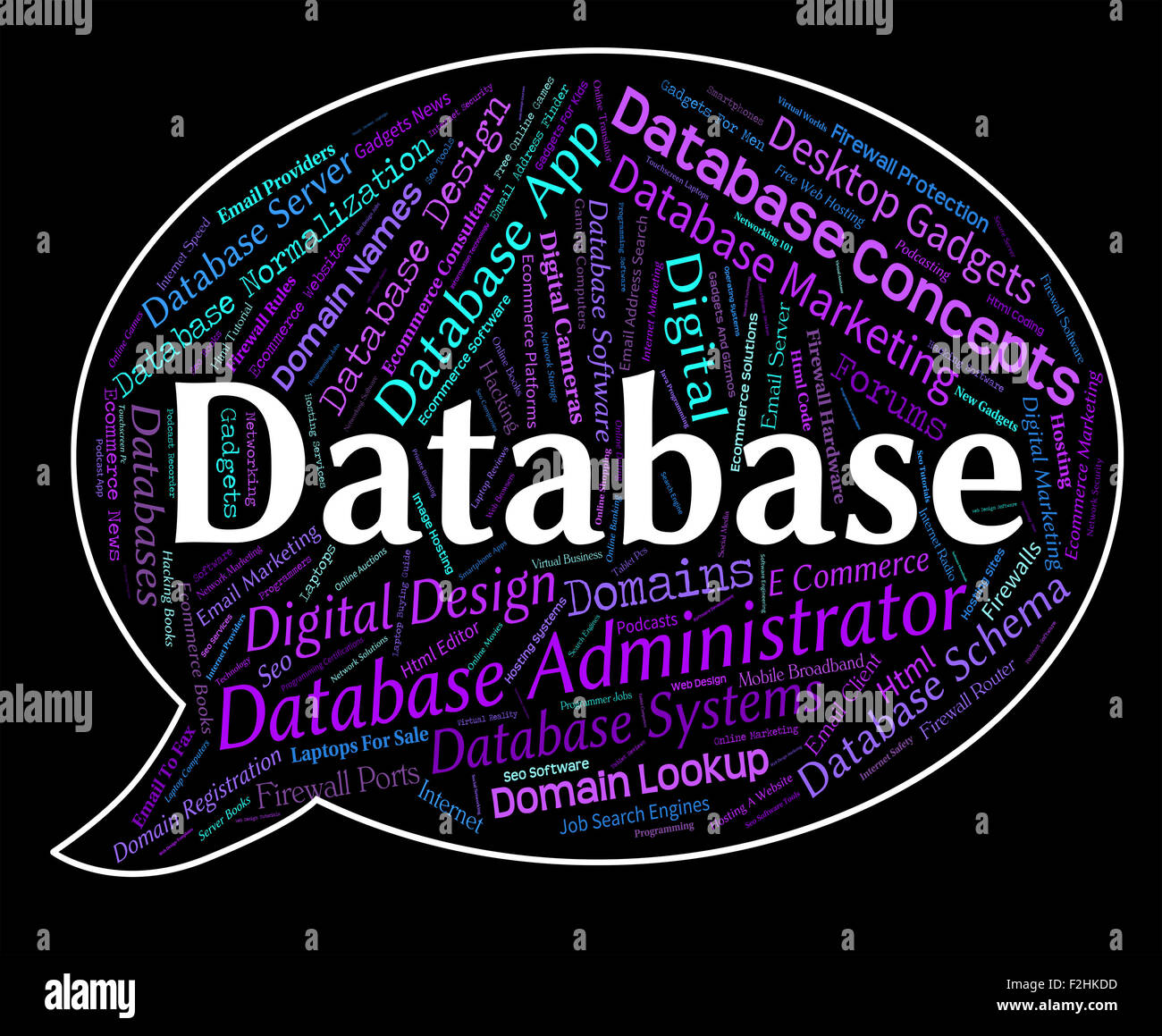 Database word hi-res stock photography and images - Alamy