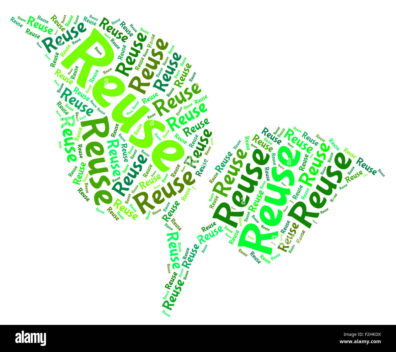 Reuse Word Meaning Eco Friendly And Reused Stock Photo - Alamy