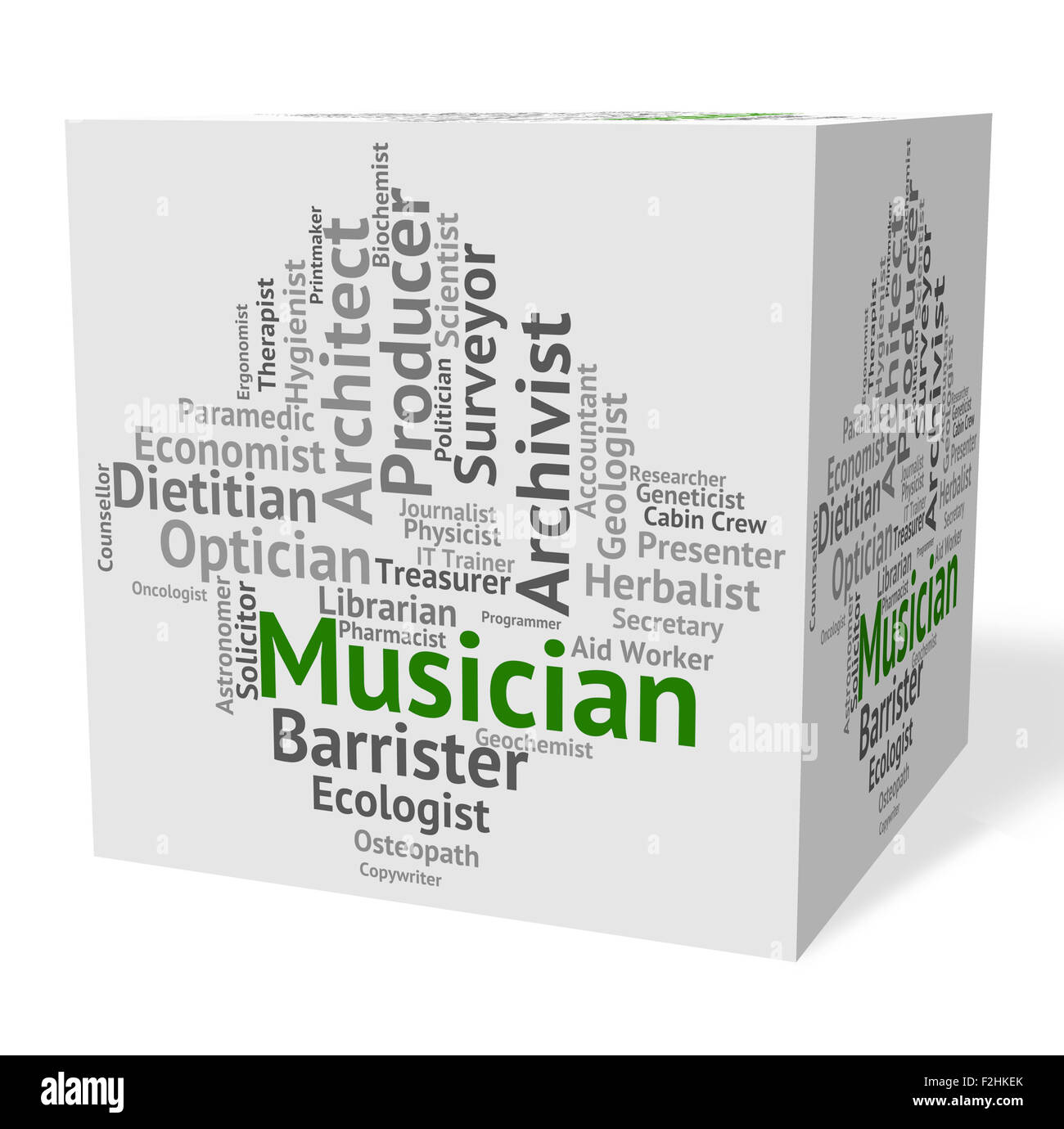 Musician Job Showing Sound Track And Hiring Stock Photo - Alamy