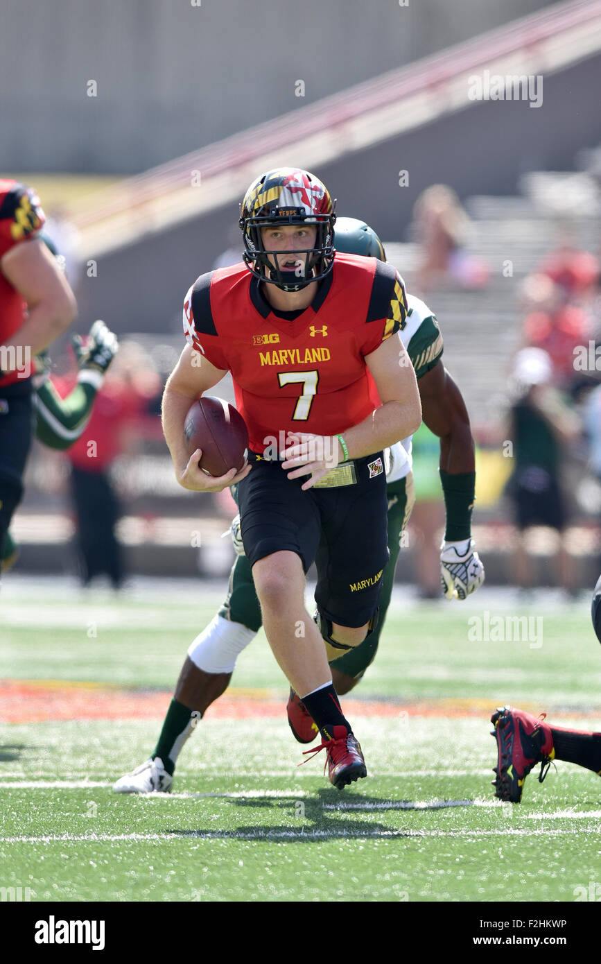 College Park, Maryland, USA. 19th Sep, 2015. Maryland Terrapins ...