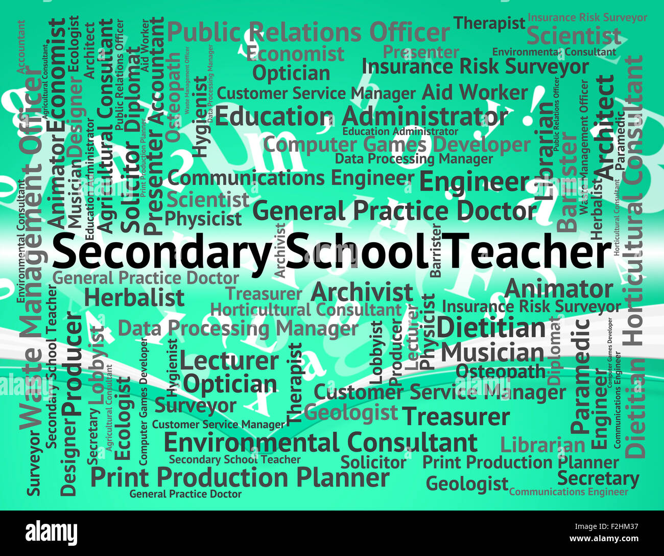 Secondary School Teacher Indicating Senior Schools And Work Stock Photo ...