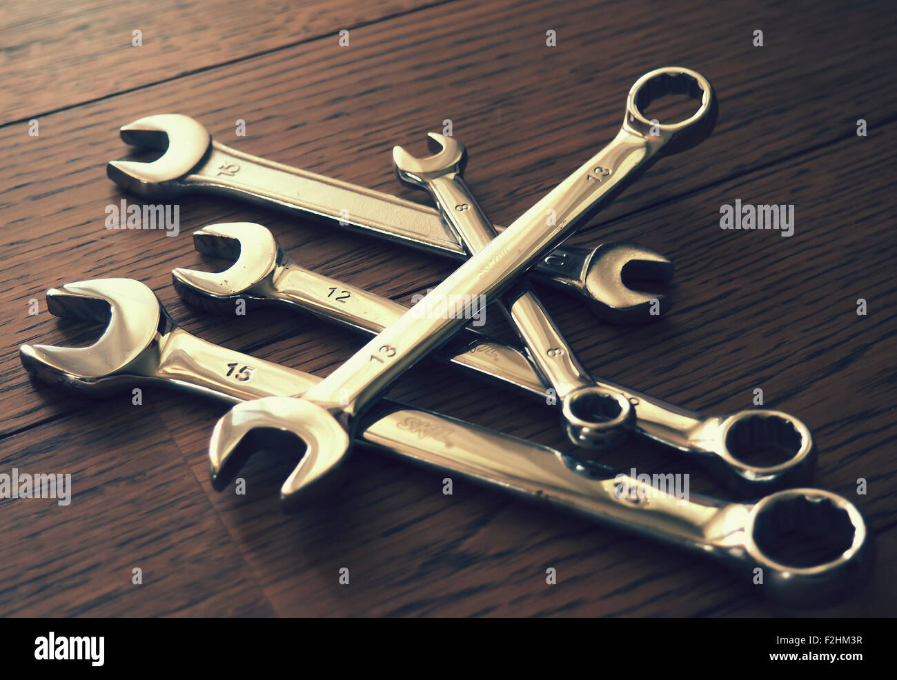 Chrome wrenches hi-res stock photography and images - Alamy