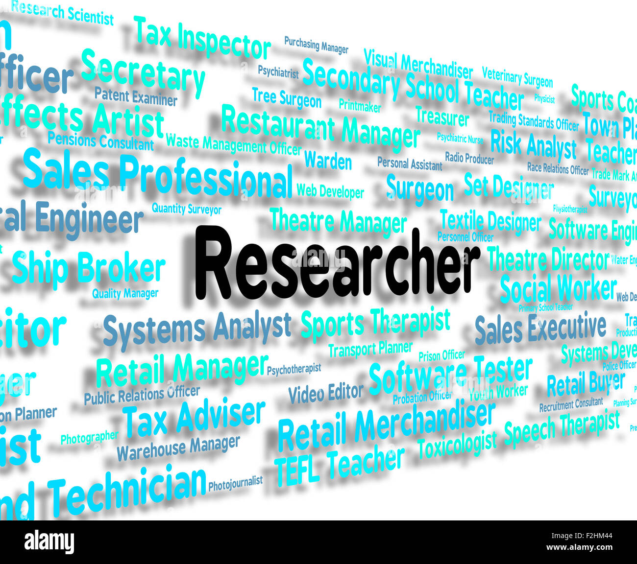 Researcher Job Meaning Gathering Data And Examine Stock Photo - Alamy