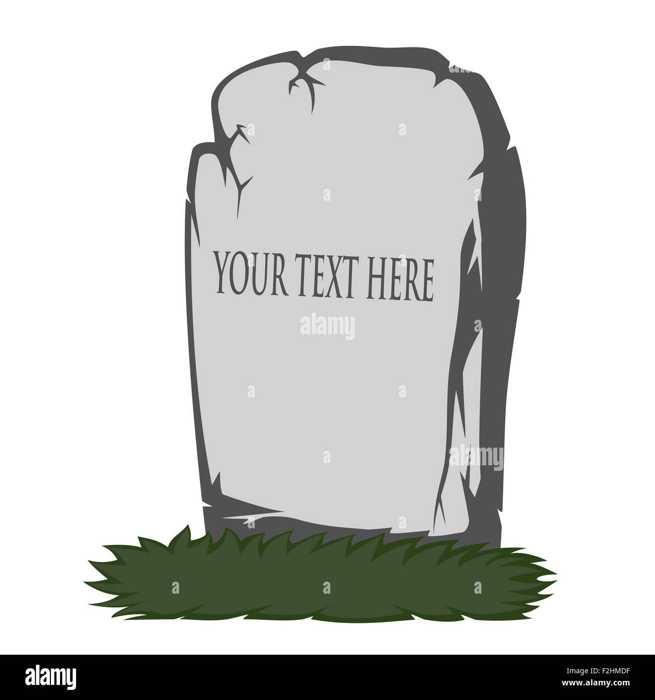 A gray gravestone with grass - you can place your text Stock Photo - Alamy