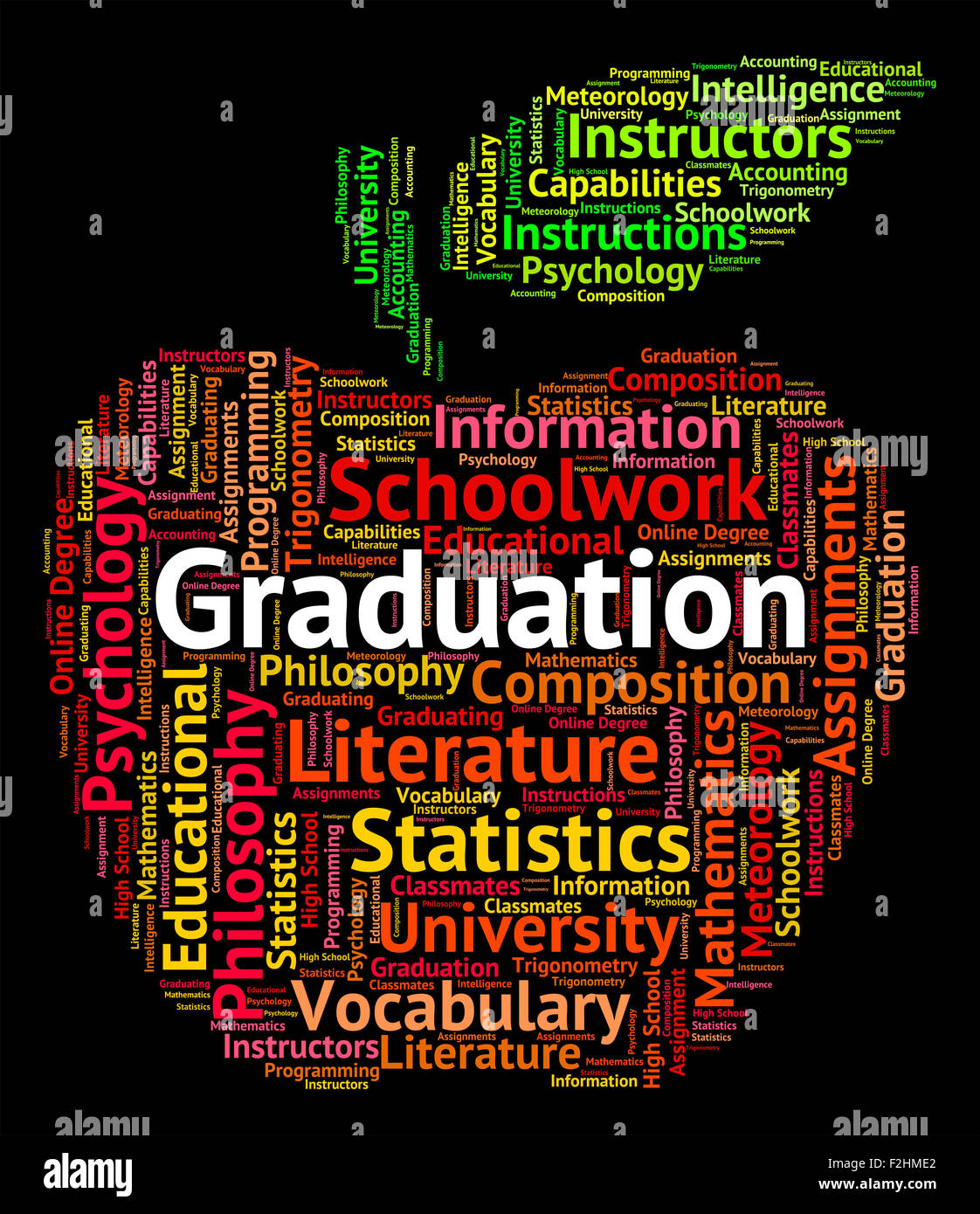 Graduation word hi-res stock photography and images - Alamy