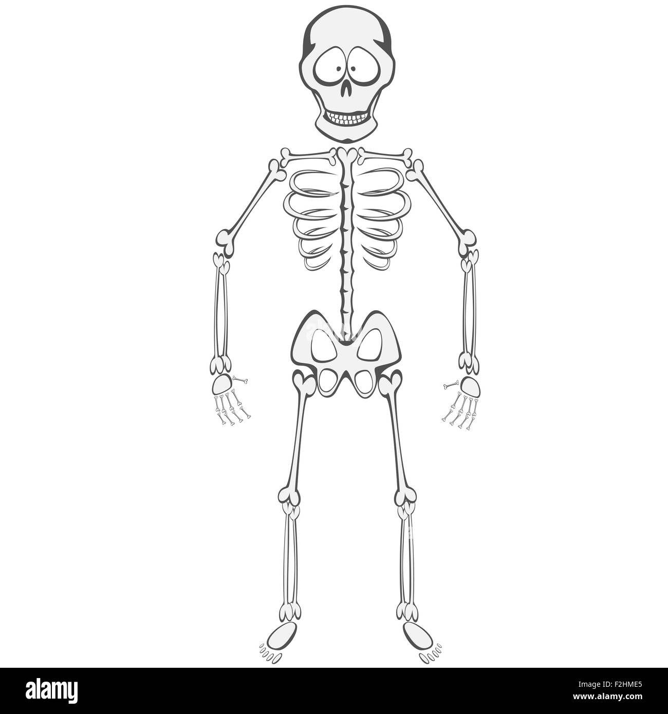Skeleton cartoon Black and White Stock Photos & Images - Alamy