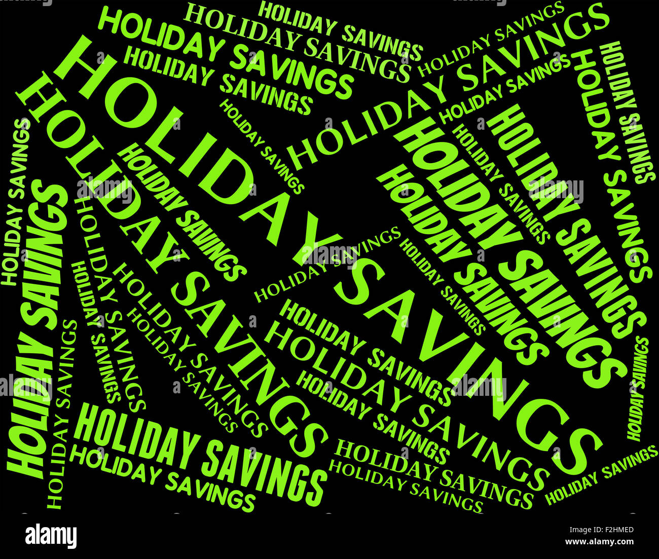 Holiday Savings Showing Go On Leave And Time Off Stock Photo - Alamy