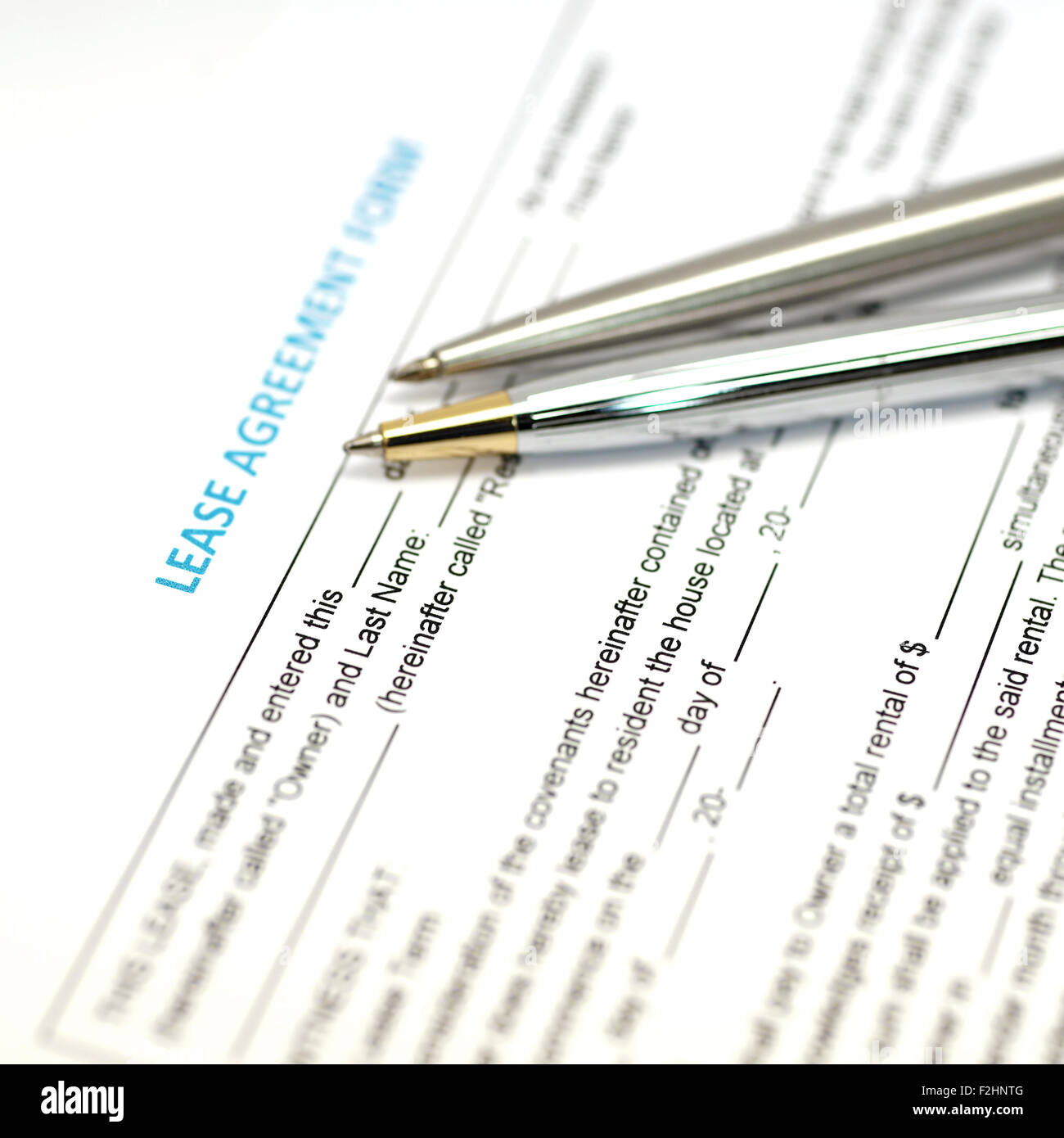 Tenancy agreement hi-res stock photography and images - Alamy