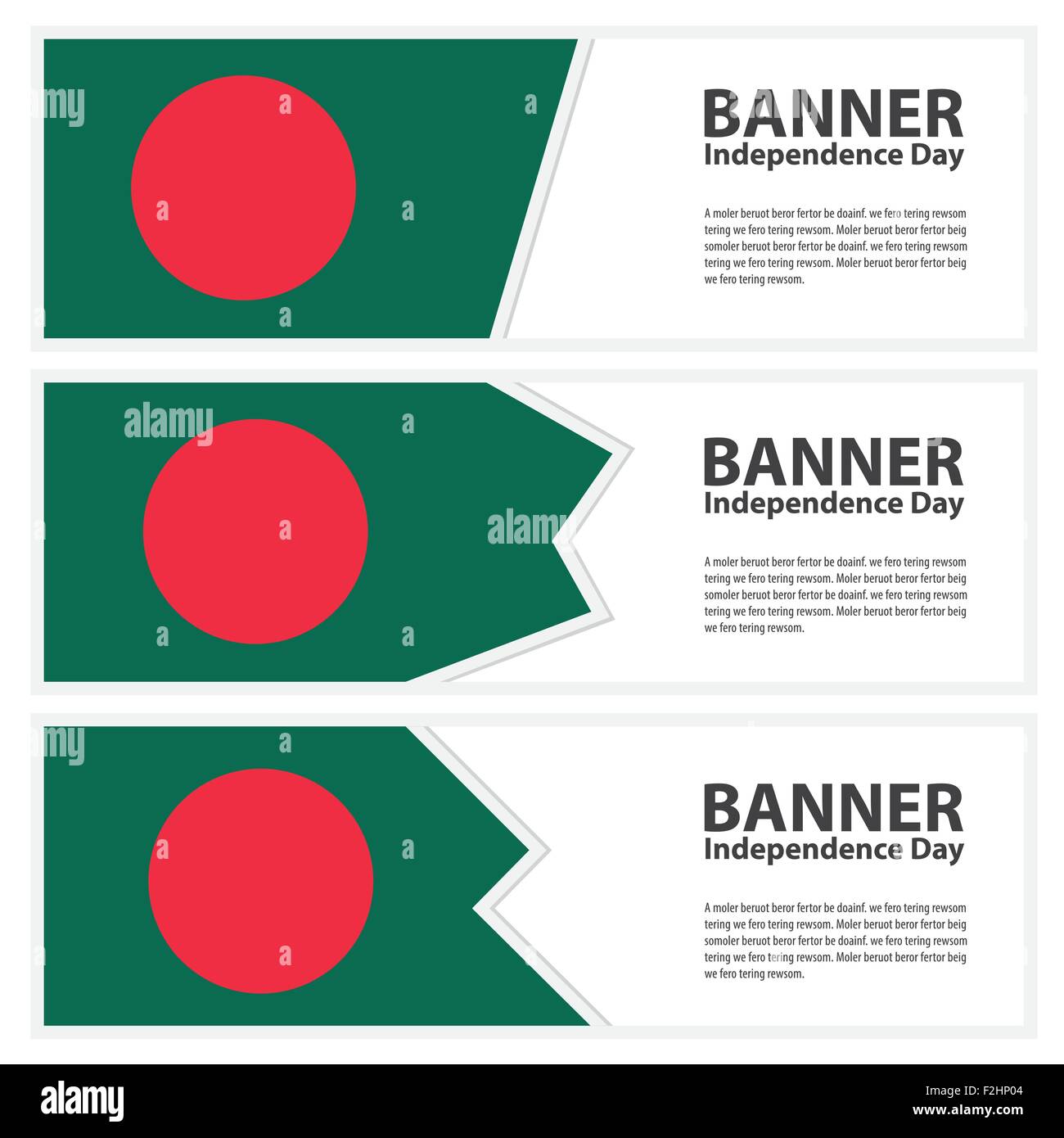 bangladesh Flag banners collection independence day Stock Vector Image ...