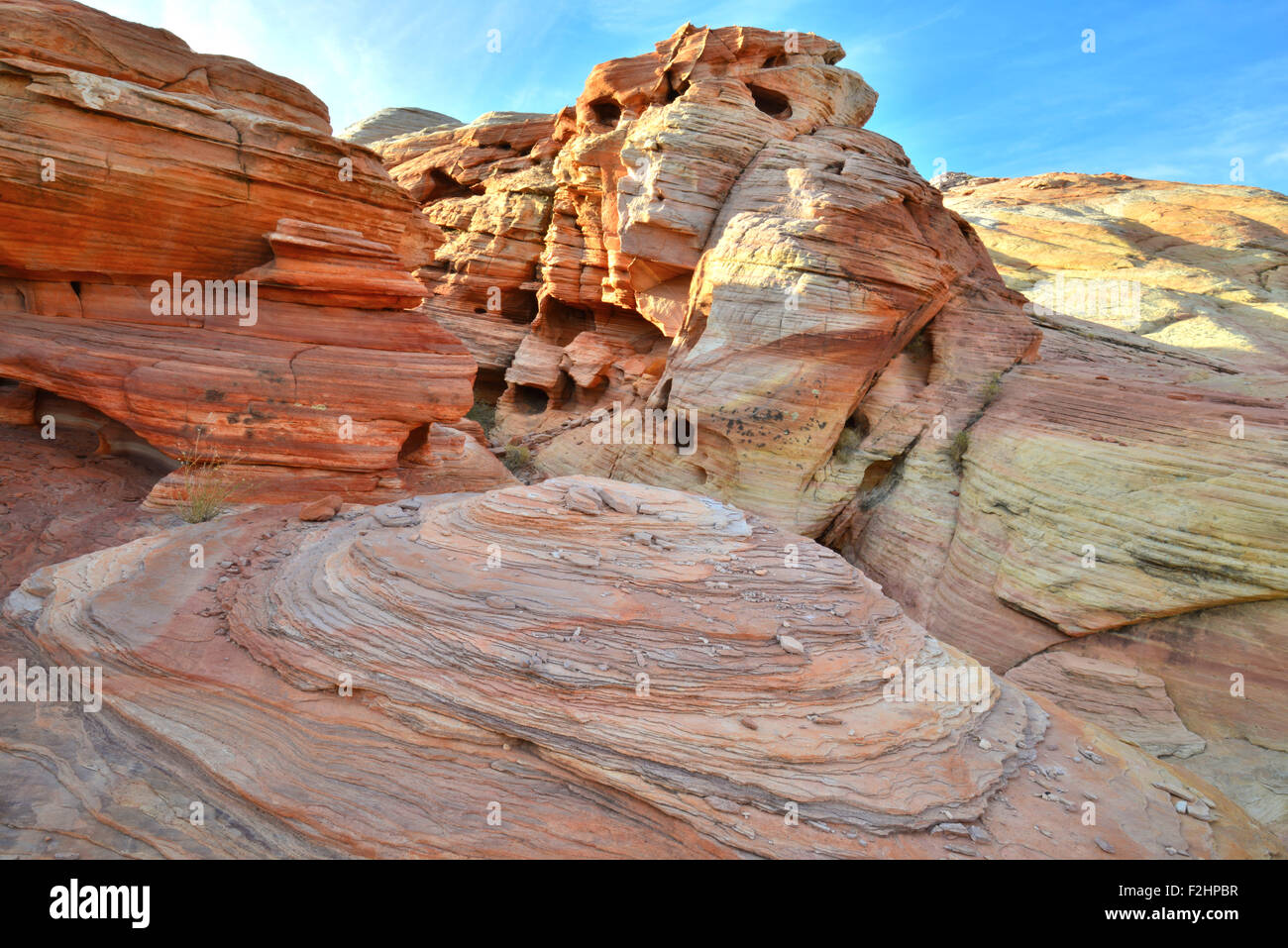 Colorful sandstone is everywhere at Valley of Fire State Park northeast ...