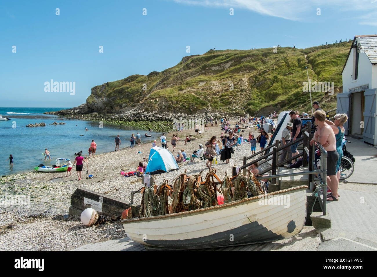 Lulworth cove bay hi-res stock photography and images - Alamy